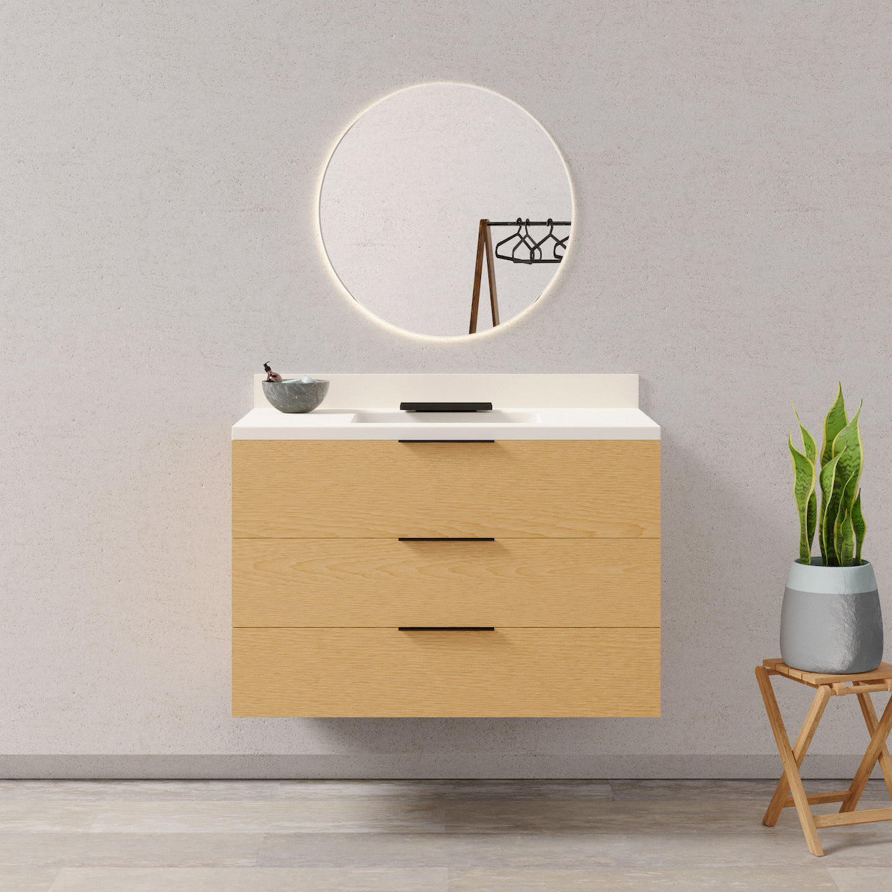 Floating & Wall Mounted Bathroom Vanities | Solid Wood Construction ...