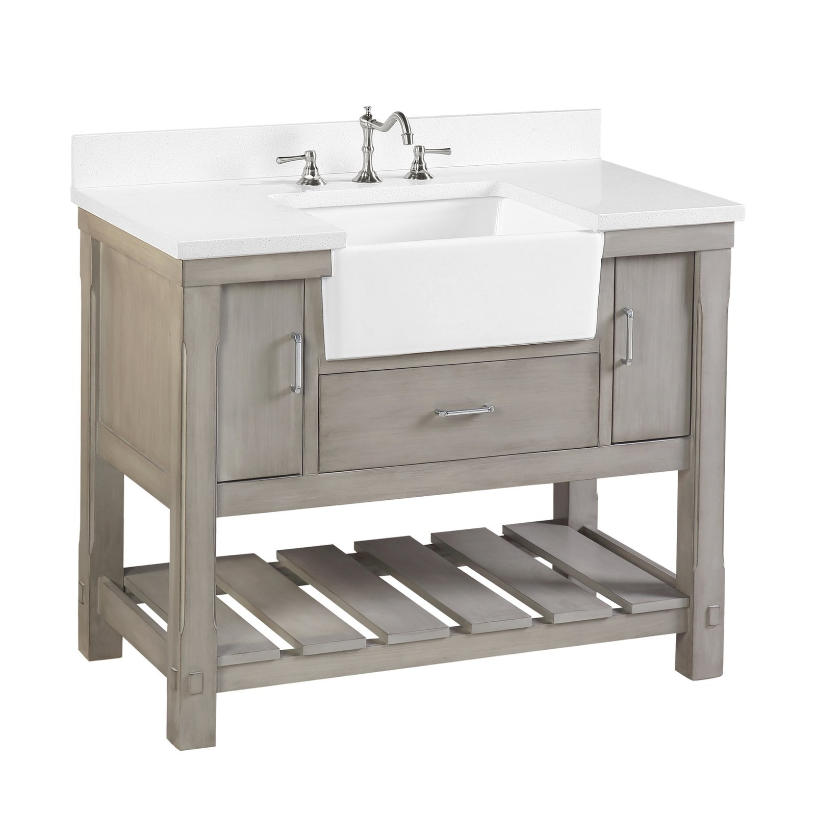 42-inch Bathroom Vanities | Solid Wood Construction – KitchenBathCollection