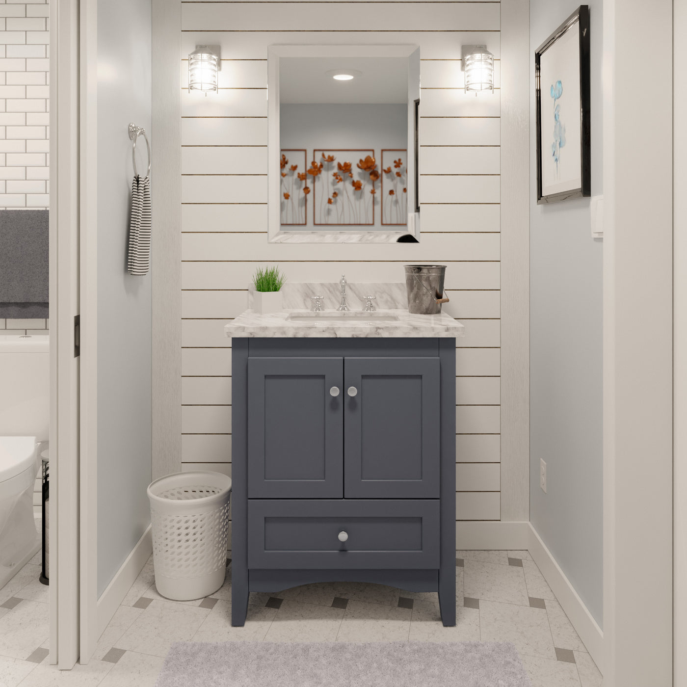 30-inch Bathroom Vanities | Solid Wood Construction – KitchenBathCollection