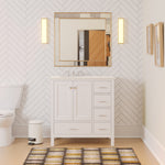 Horizon 36-inch Bathroom Vanity with Sink & Engineered White Top ...
