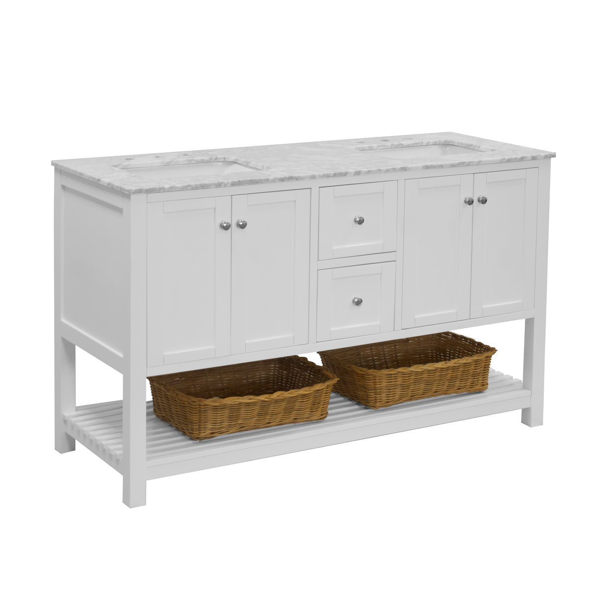 60-inch Double Bathroom Vanities | Solid Wood Construction – Page 2 ...