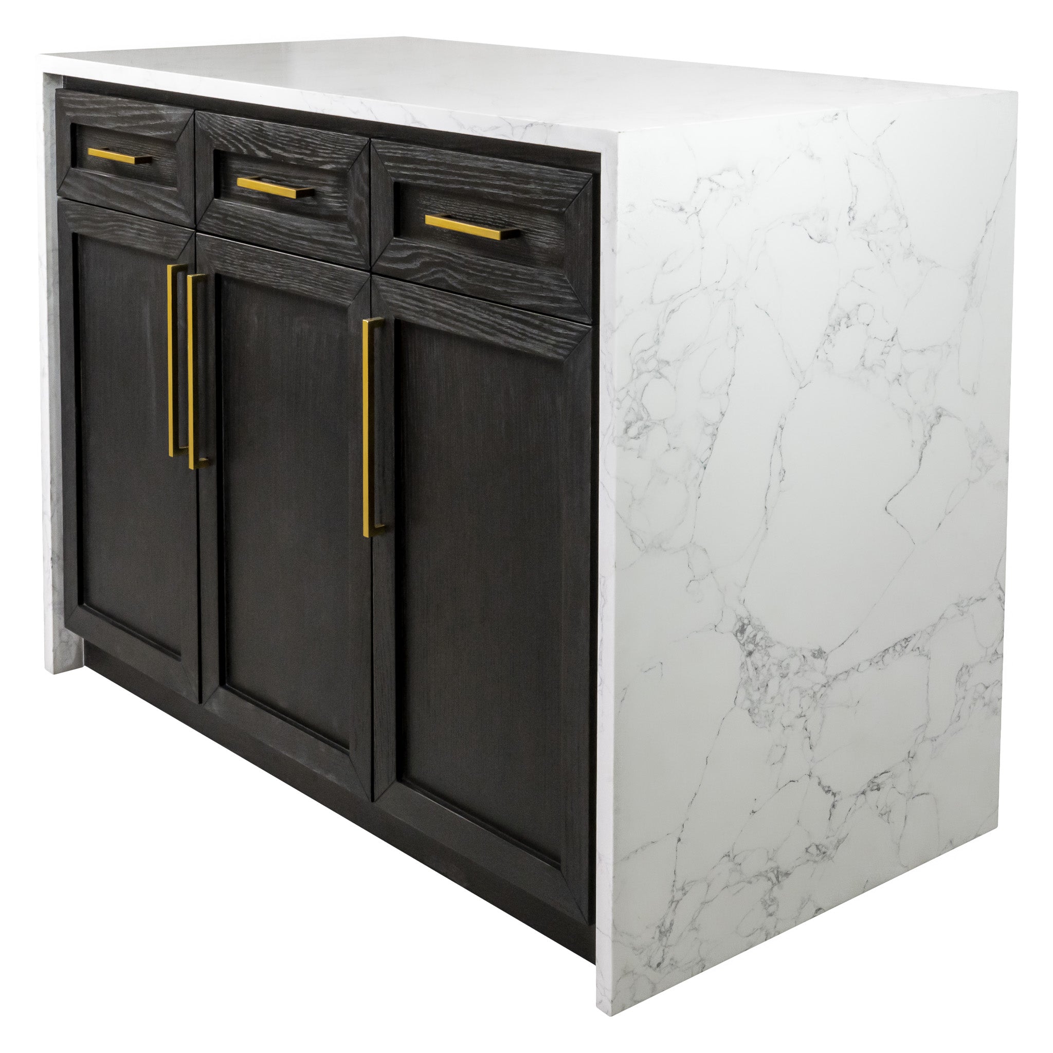 Palisade 48-inch Kitchen Island with Engineered Marble Top ...