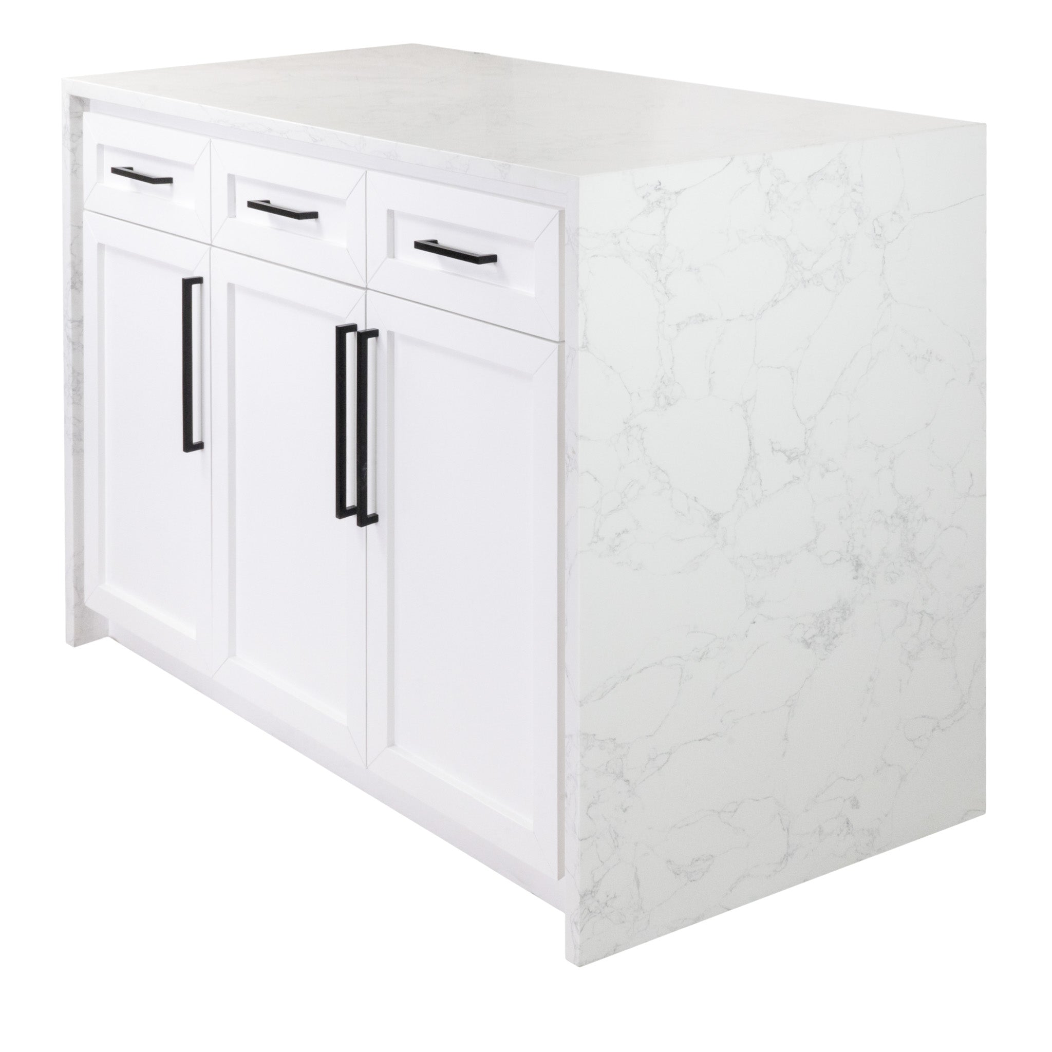 Palisade 48-inch Kitchen Island with Engineered Marble Top ...