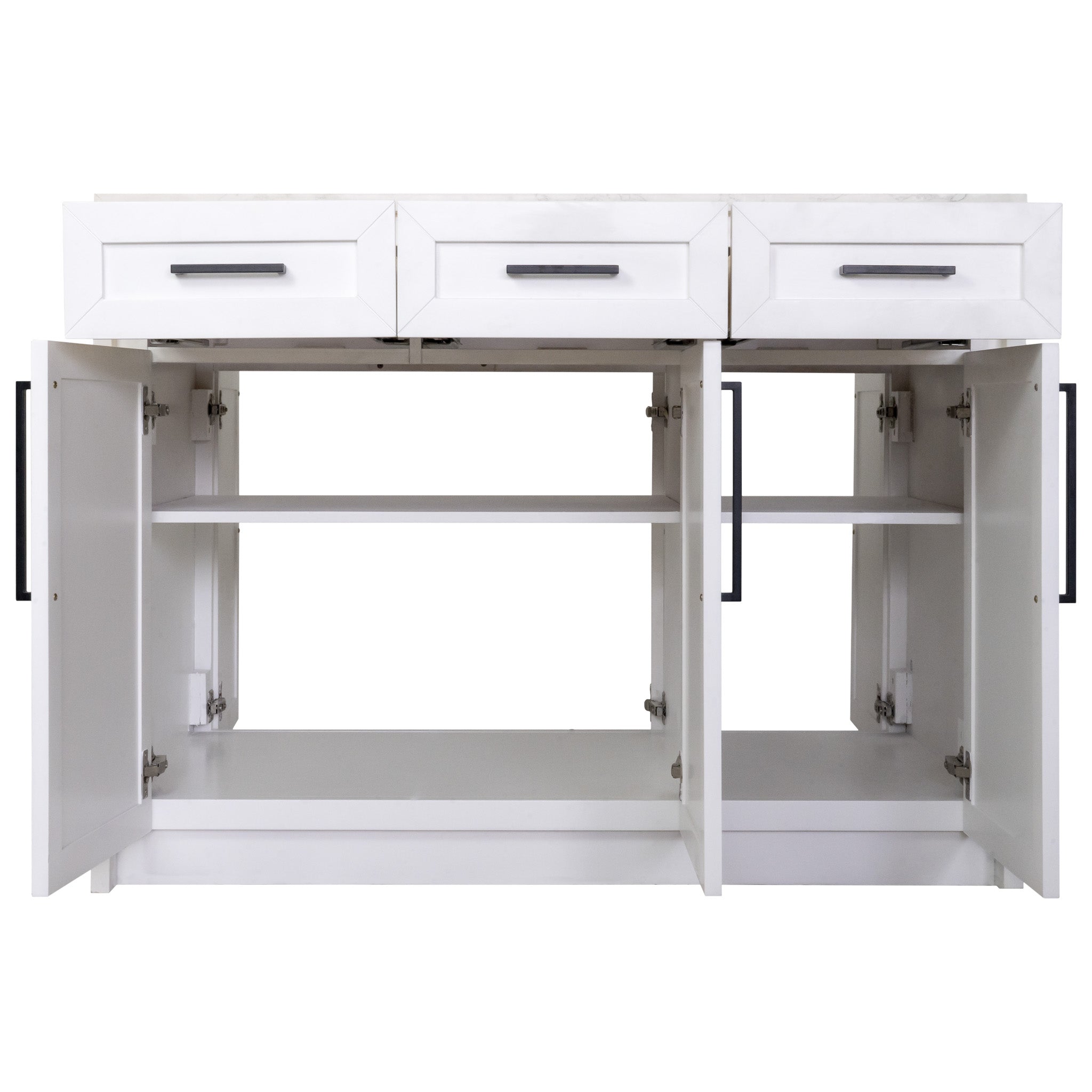 Palisade 48-inch Kitchen Island with Engineered Marble Top ...