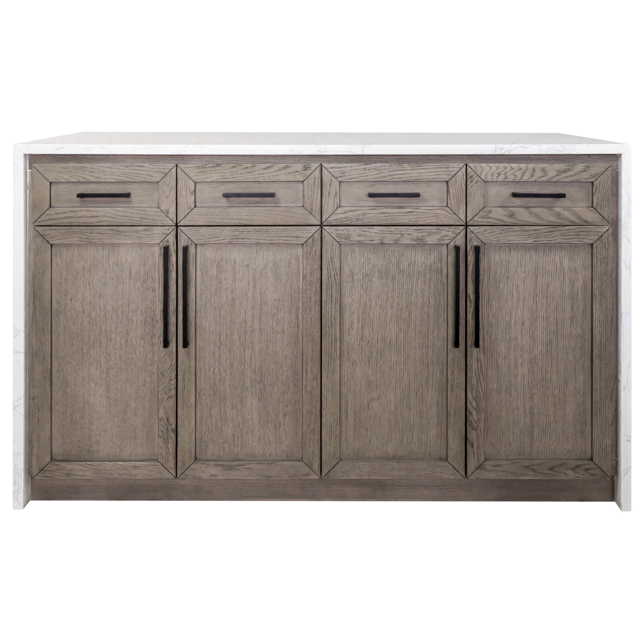 Palisade 60-inch Kitchen Island with Engineered Marble Top ...