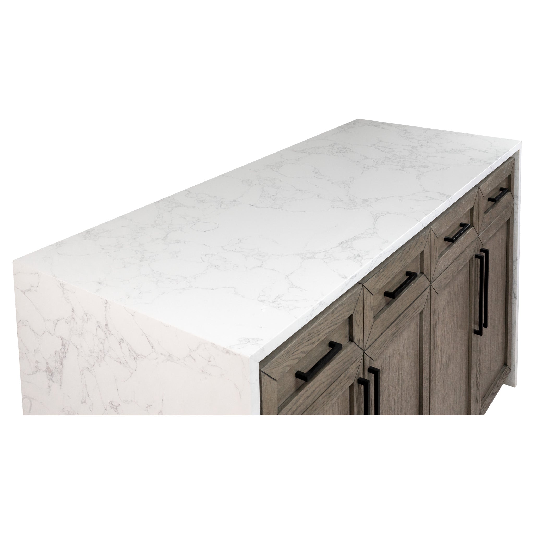 Palisade 60-inch Kitchen Island with Engineered Marble Top ...